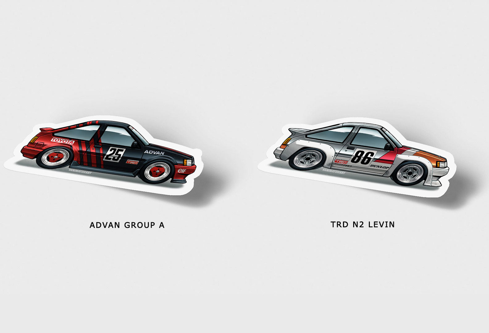 AE86 Past & Present Collection Vinyl Stickers FULL SET [16 PCS ...