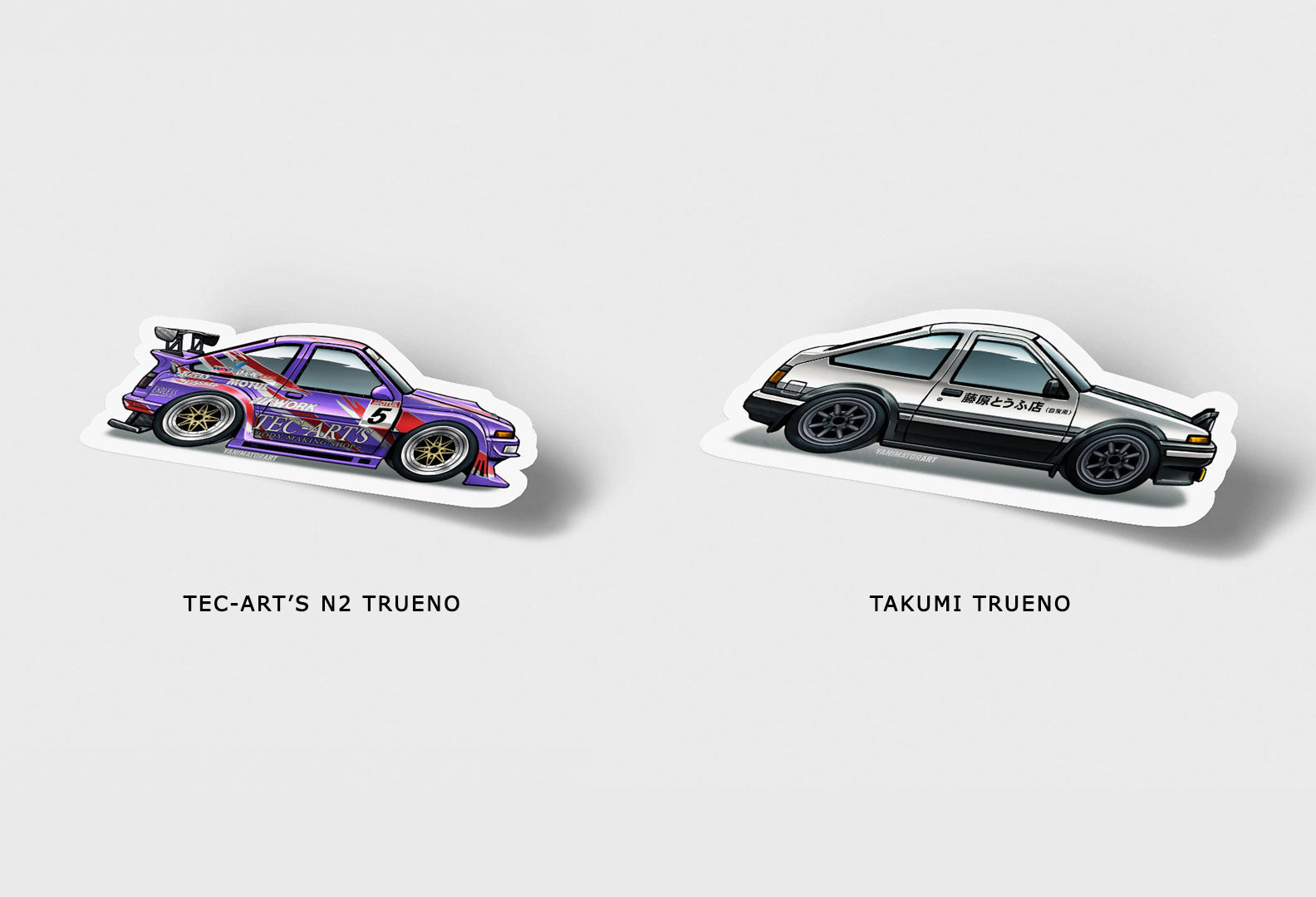 AE86 Past & Present Collection Vinyl Stickers FULL SET [16 PCS ...