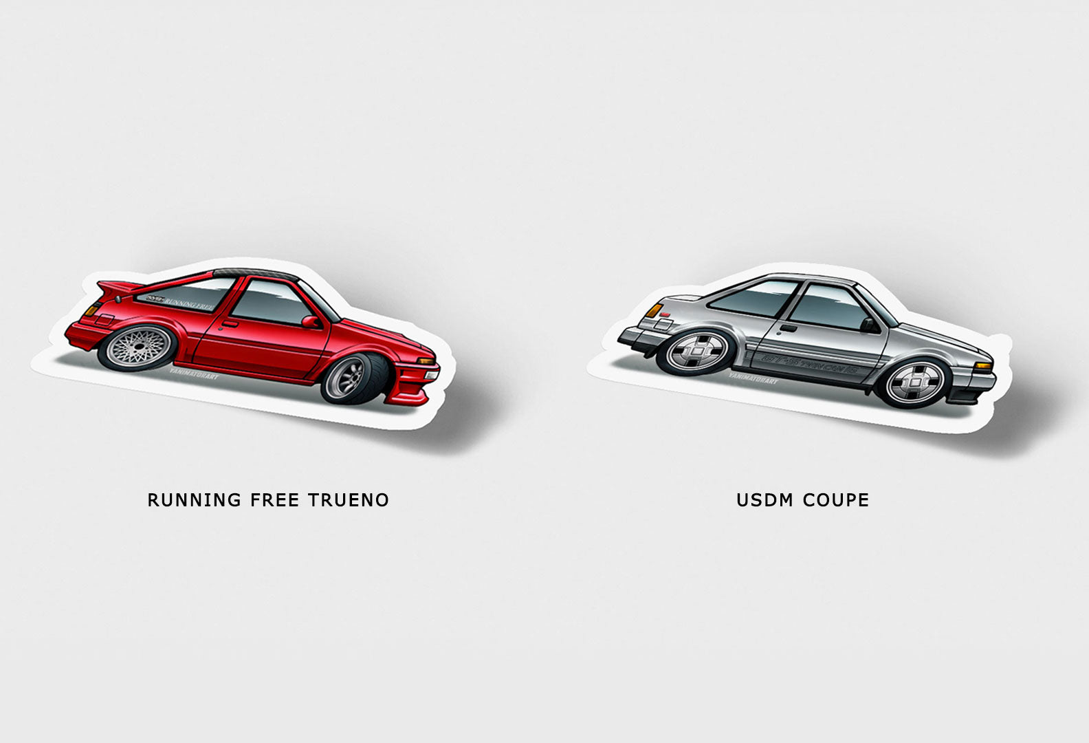 AE86 Past & Present Collection Vinyl Stickers FULL SET [16 PCS ...