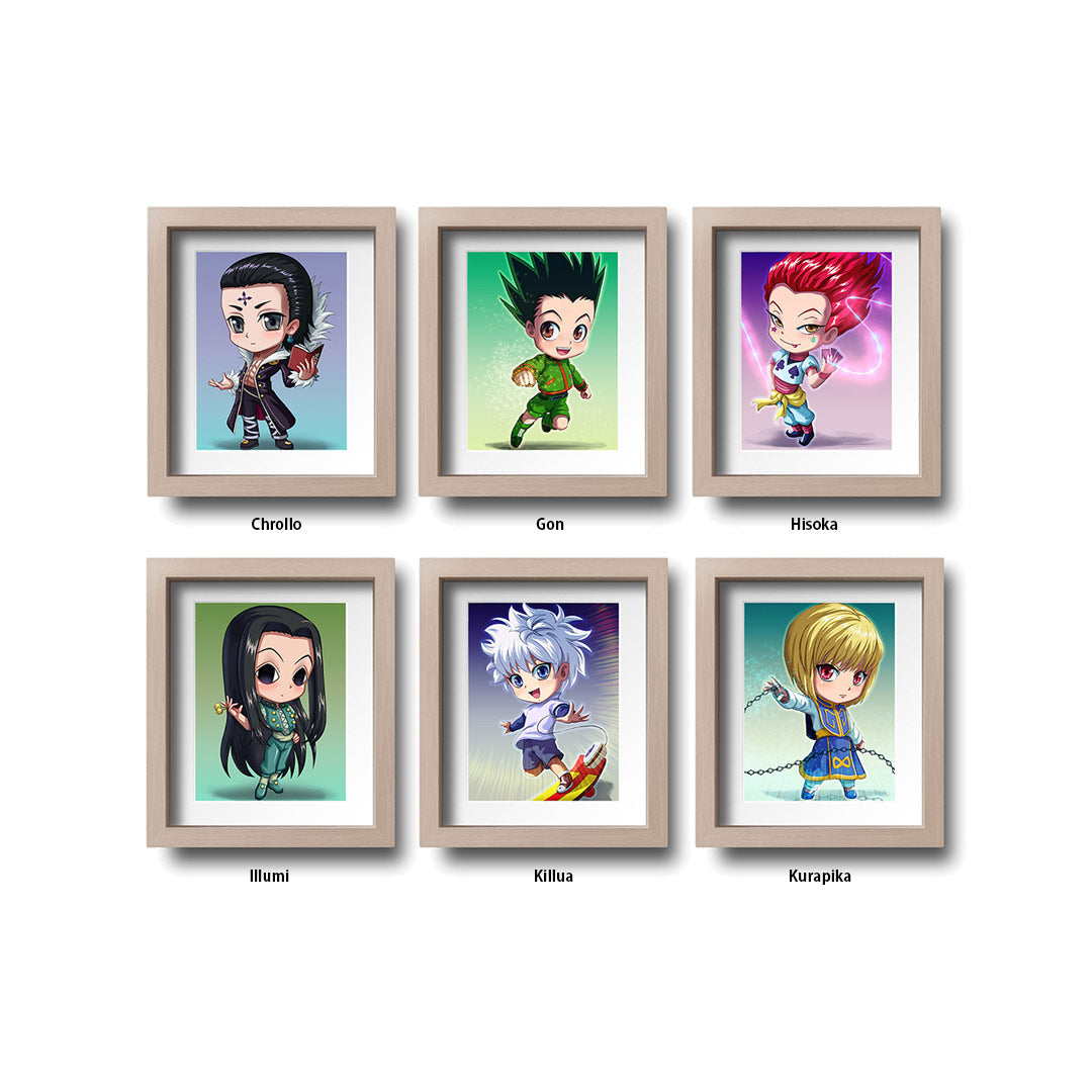 Shonen Friends Chibi Mini Prints FULL SET [6 PCS] – YanimatorART