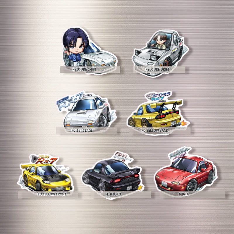 Initial D Cars - Maz Magnet FULL SET [7 PCS] – YanimatorART