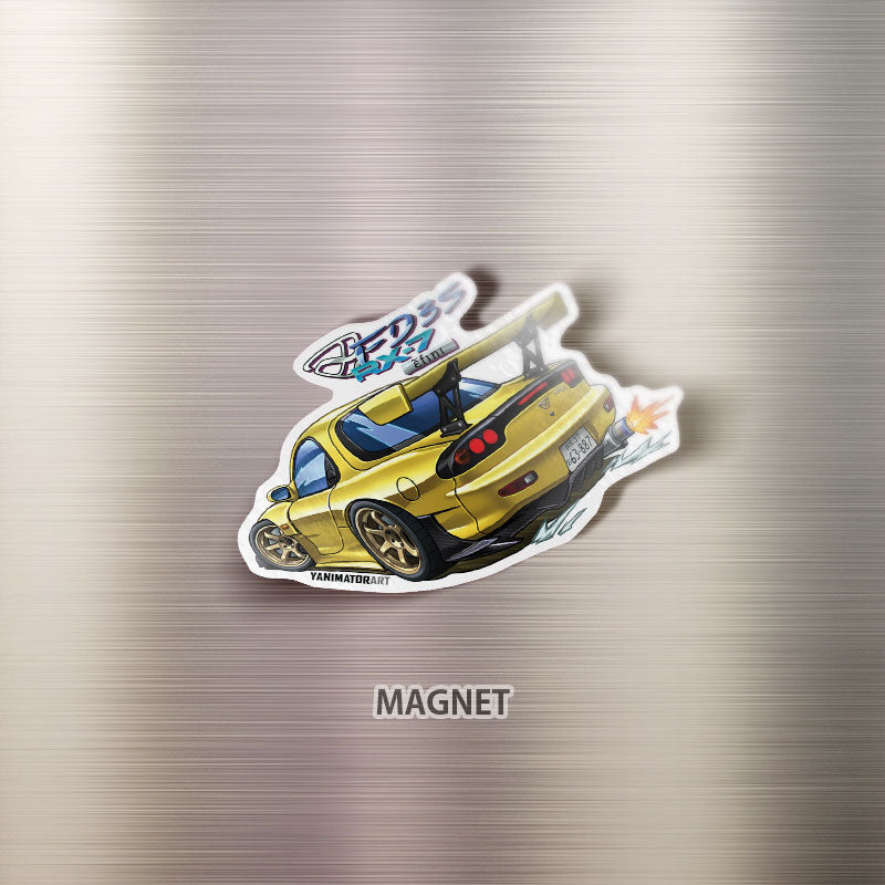 Initial D Cars - Maz Magnet FULL SET [7 PCS] – YanimatorART