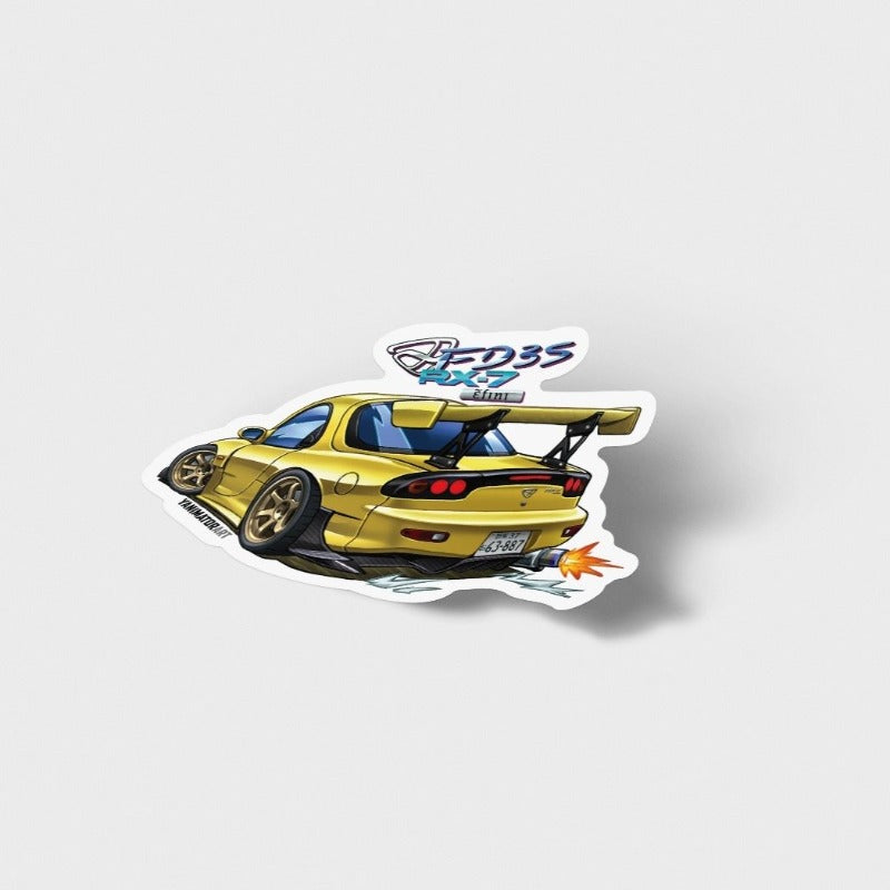 Initial D 4th Stage Cars Vinyl Stickers FULL SET [14 PCS] – YanimatorART