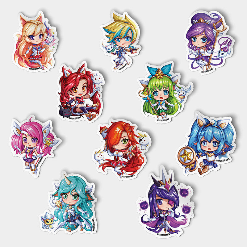 Star Guardian Vinyl Sticker FULL SET [10 PC] – YanimatorART